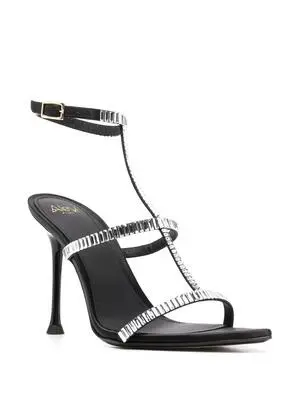 ALEVI MILANO 110mm Crystal-embellished Leather Sandals