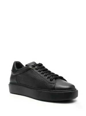 GIULIANO GALIANO Pebbled Leather Low-top Sneakers