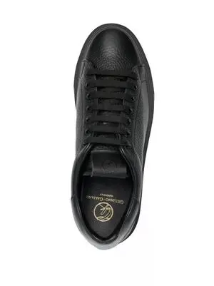 GIULIANO GALIANO Pebbled Leather Low-top Sneakers