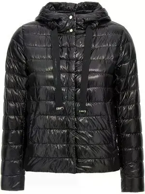 Herno Hooded Quilted Jacket - Black