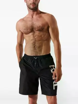 Karl Lagerfeld Logo-print Swim Shorts