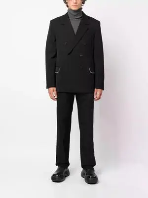 Off-White Logo Embroidered Straight-leg Trousers