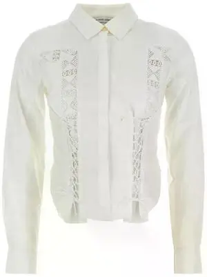 MARINE SERRE Cotton Poplin Corset Shirt