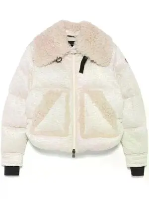 Moncler Stowe Ski Jacket With Shearling Collar