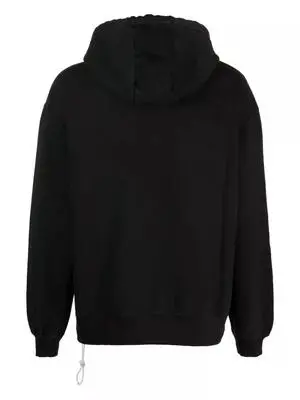 BONSAI Logo-print Cotton Hoodie - Black