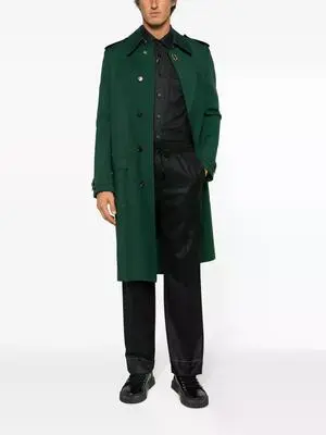 Ralph Lauren Purple Label Pointed-collar Button-up Cotton Blend Shirt