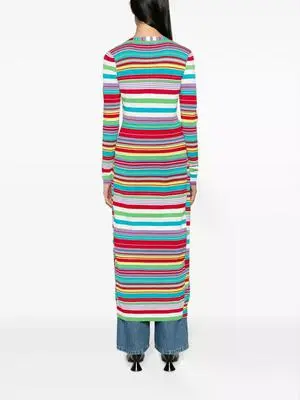 Moschino Horizontal Stripe V-neck Cardigan