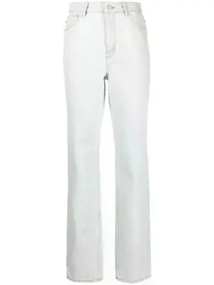 GESTUZ Mid-rise Straight-leg Jeans