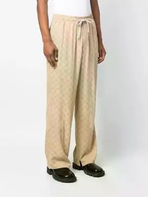 MISBHV Logo-print Wide-leg Trousers