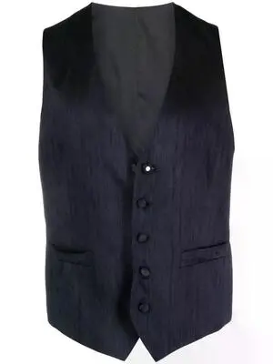 LARDINI Logo Patch Waistcoat