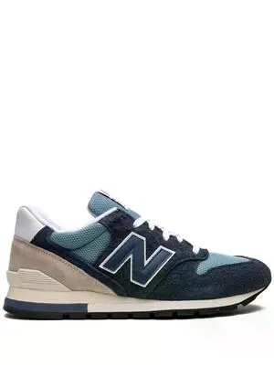 NEW BALANCE 996 Made In Usa Navy Suede And Mesh Sneakers - Blue