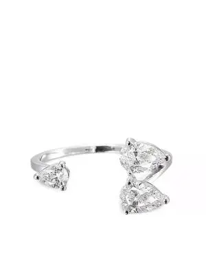ANABELA CHAN 14kt White Gold Orion Floating Diamond Ring