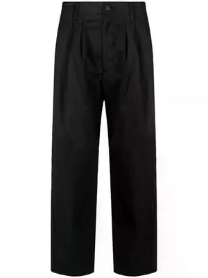 Yohji Yamamoto X New Era Pleat Detail Trousers - Black