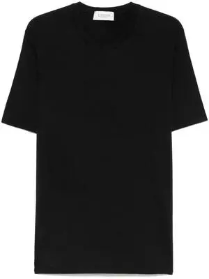 LANEUS Crew-neck T-shirt - Black