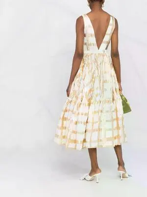 Rochas Flared Midi Dress