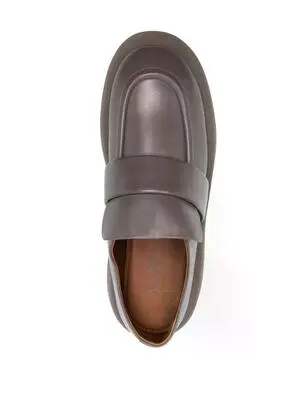 Marsèll Slip-on Leather Loafers - Grey