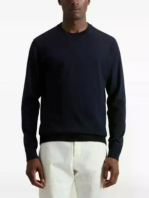 Woolrich Crew Neck Virgin Wool Sweater - Blue