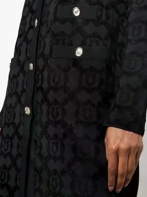FERRAGAMO Fitted Gancini Print Coat
