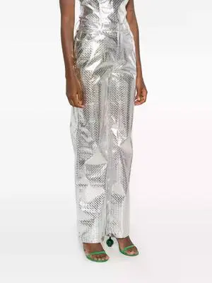 ROTATE BY BIRGER CHRISTENSEN Braided Straight-leg Trousers