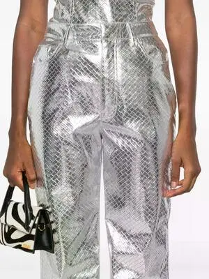 ROTATE BY BIRGER CHRISTENSEN Braided Straight-leg Trousers