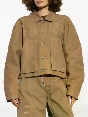 Dsquared2 Cotton Jacket With Button Fastening