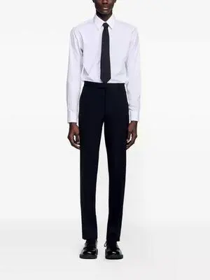 Sandro Tailored Wool Blend Suit Trousers - Black