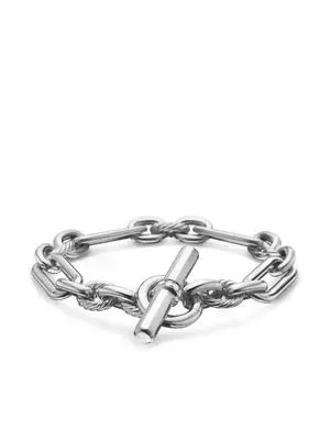 David Yurman Sterling Pavé Diamond Lexington Chain Bracelet - Silver