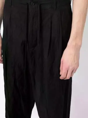 FORME D'EXPRESSION Four-pocket Drop-crotch Trousers - Black