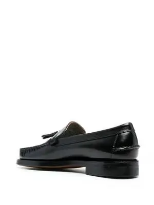 SEBAGO Tassel Detail Calf Leather Loafers - Black