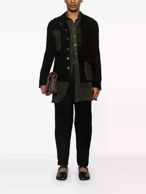 CHIAHUNG SU Patchwork Jacket With Button Fastening