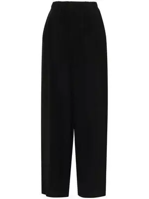Max Mara Silk Palazzo Pants - Black