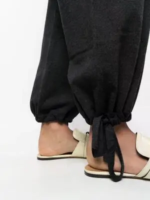 P.a.r.o.s.h Charcoal Wool Blend Knitted Cargo Trousers