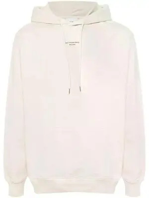 Drole De Monsieur Le Hoodie Slogan Classique Top - Neutrals