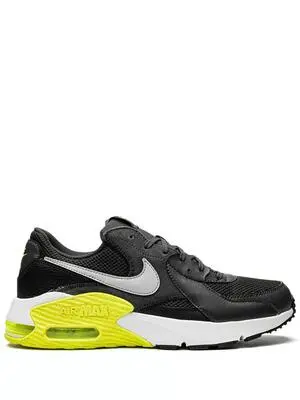 Nike Max Excee Neon Lace Up Sneakers - Black