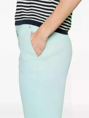 TWINSET Crêpe Cigarette Trousers - Blue