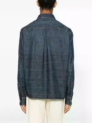 Palm Angels Monogram-embroidered Denim Track Jacket