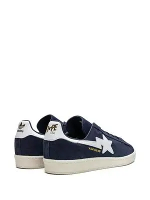 Adidas X Bape Campus 80 Collegiate Navy Sneakers - Blue