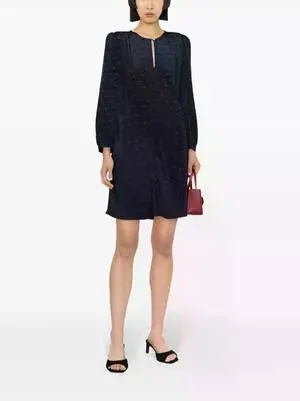 Zadig&Voltaire Rhodri Wings-jacquard Dress - Blue