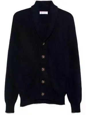 Brunello Cucinelli Cotton Cardigan With Shawl Collar