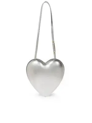 Moschino Heart-shaped Shoulder Bag - Silver