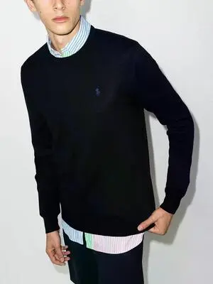 Polo Ralph Lauren Embroidered Crewneck Jumper - Blue