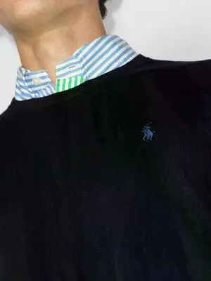 Polo Ralph Lauren Embroidered Crewneck Jumper - Blue