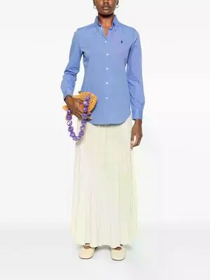 Polo Ralph Lauren Embroidered Pony Button-down Shirt - Blue