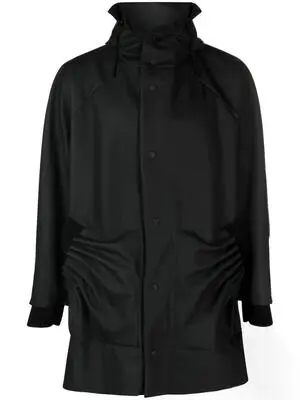 CRAIG GREEN Tube Pleat Raincoat - Black