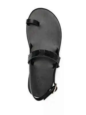 ANCIENT GREEK SANDALS Kamara Leather Sandals - Black