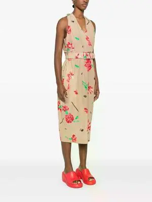 Moschino Belted Midi Dress