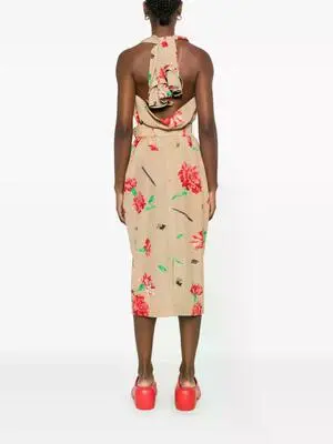 Moschino Belted Midi Dress