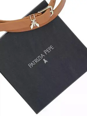 Patrizia Pepe Leather Belt With Charm Detail