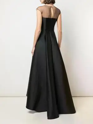 Sachin & Babi Blakely High-low Gown With Floral Appliqués
