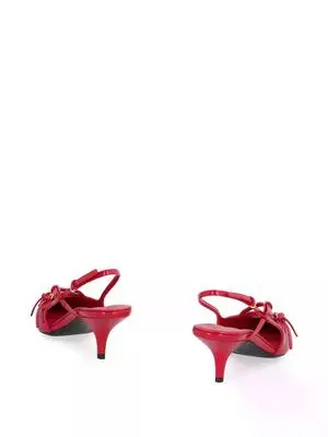 Miu Miu 50mm Leather Slingback Pumps - Red
